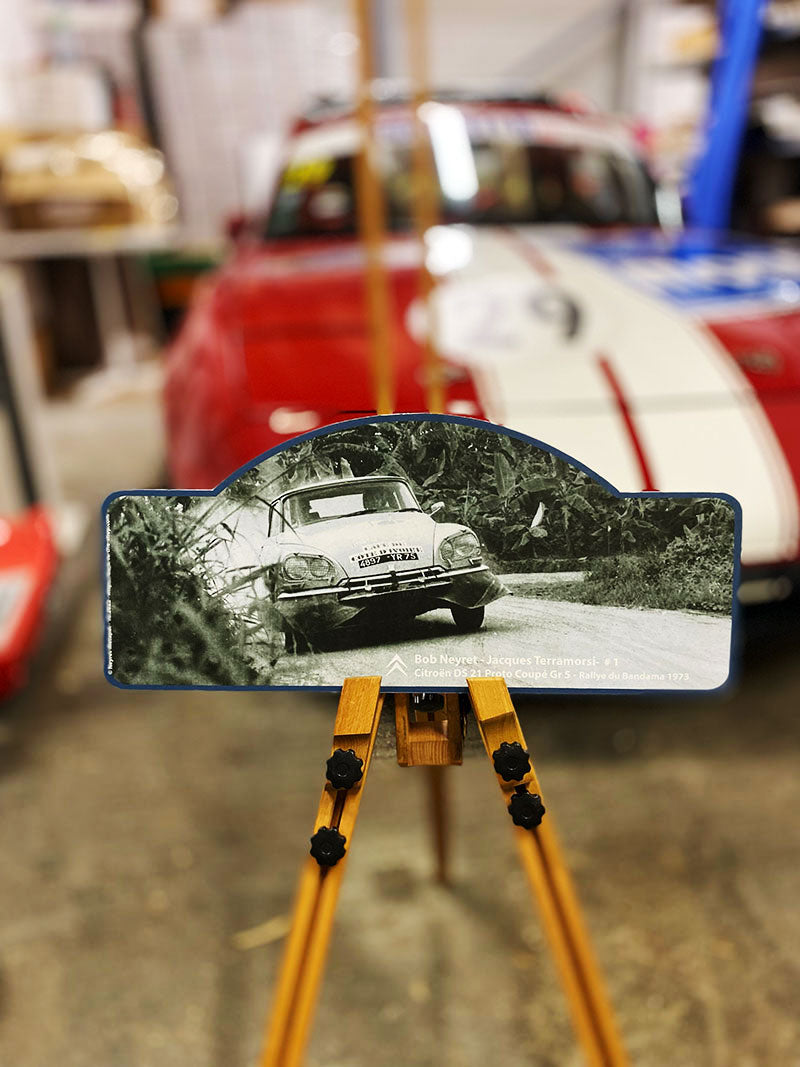 Citroën DS waterproof rally plate - 1973 Rallye du Bandama - limited ...